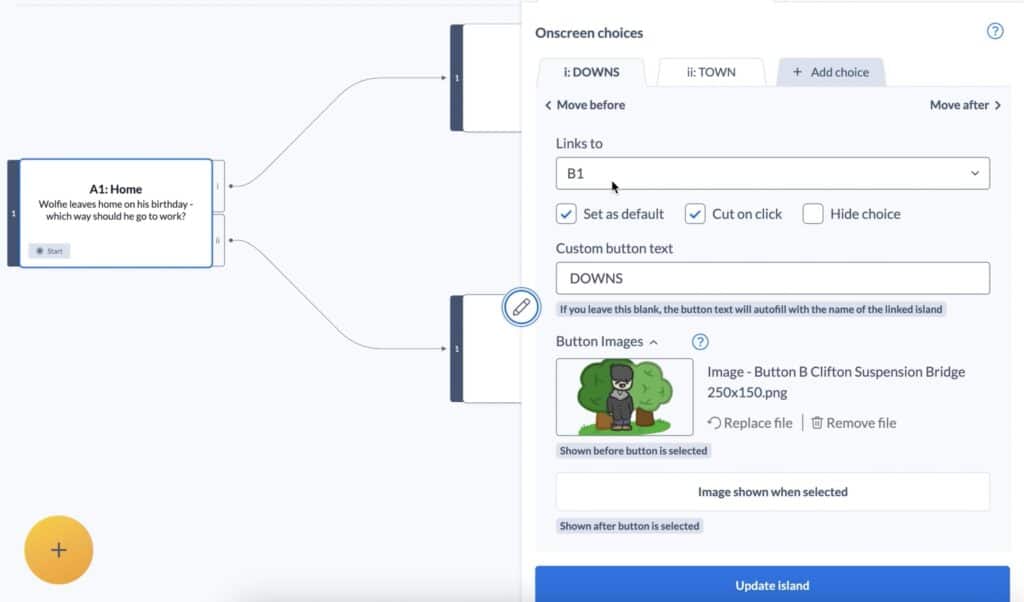 Upload your own button images to your interactive videos